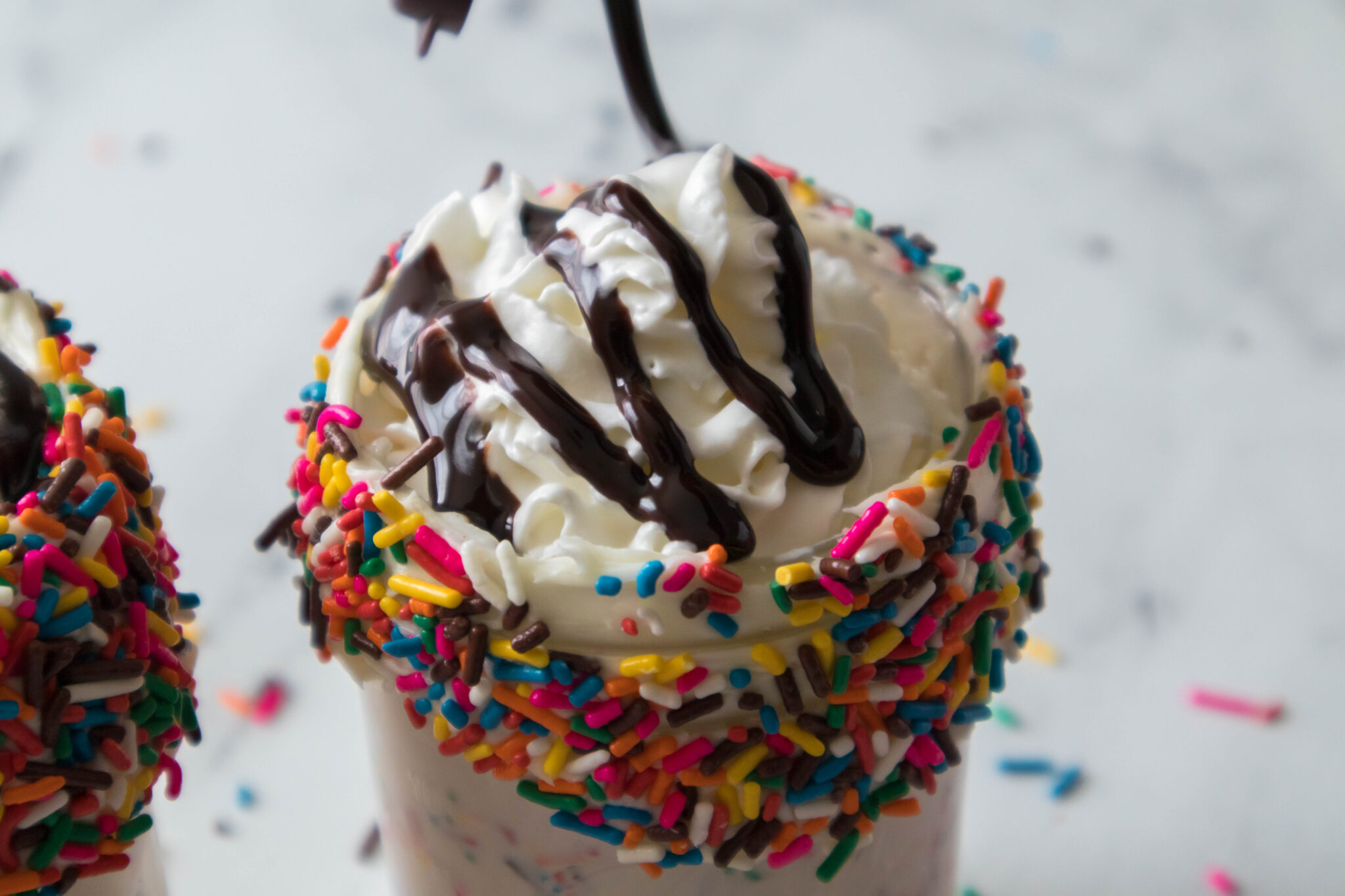Vanilla Bean Funfetti Milkshakes - Recipes By the Mouth